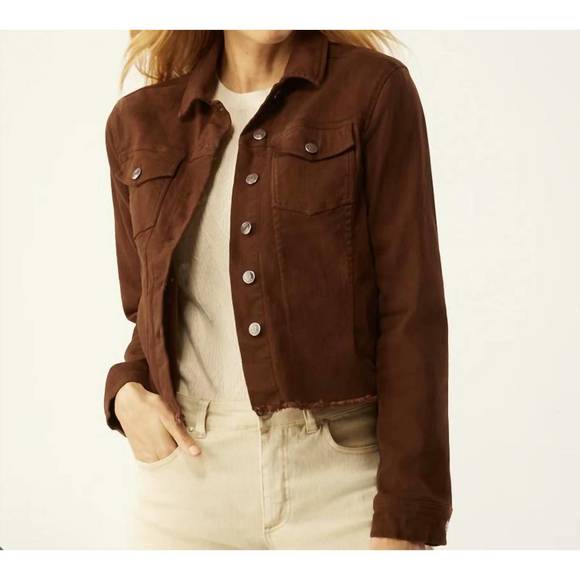 ecru | Jackets & Coats | New Ecru Frey Hem Jean Jacket In Fudge | Poshmark